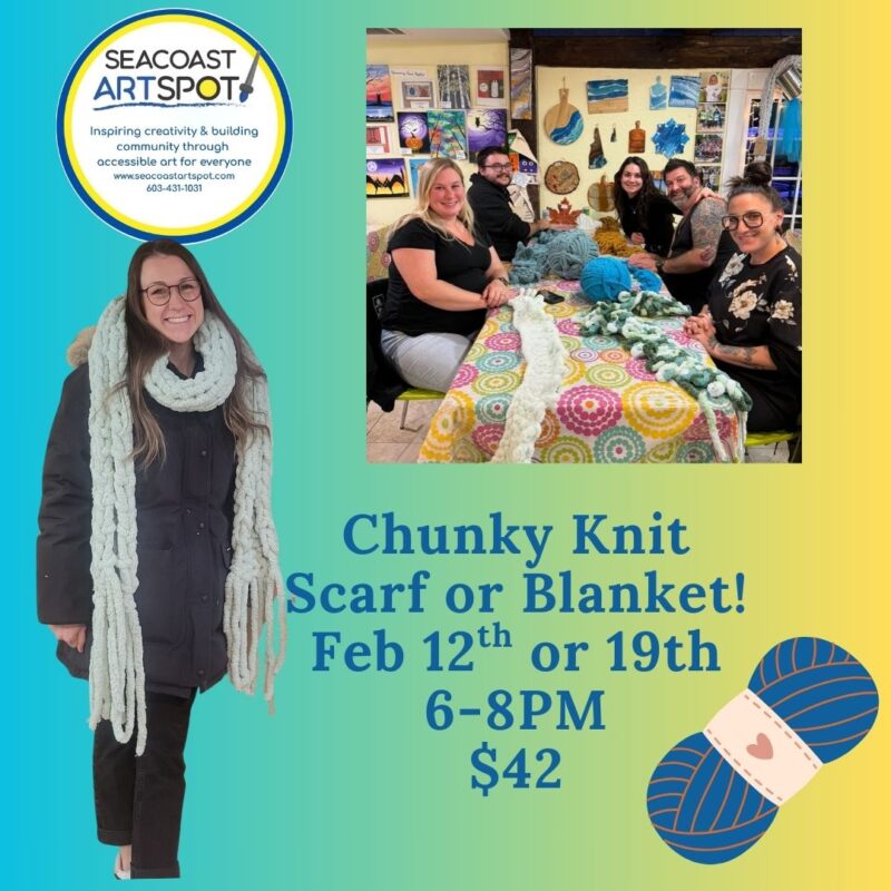 DIY Chunky Knitting Class: Learn Finger Knitting Today - Seacoast Art Spot